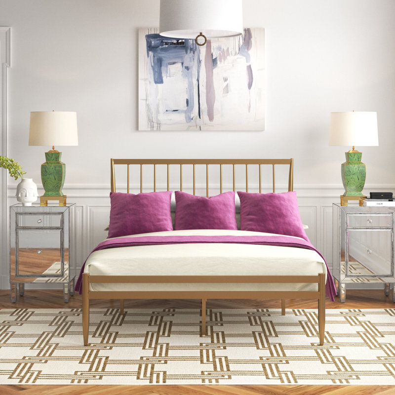 Etta Avenue™ Adare Metal Slat Bed & Reviews | Wayfair