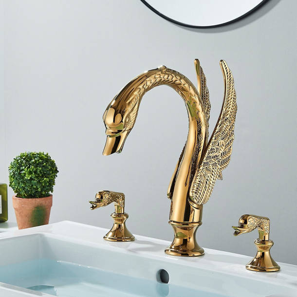 Senlesen Widespread Faucet 2-handle Bathroom Faucet | Wayfair