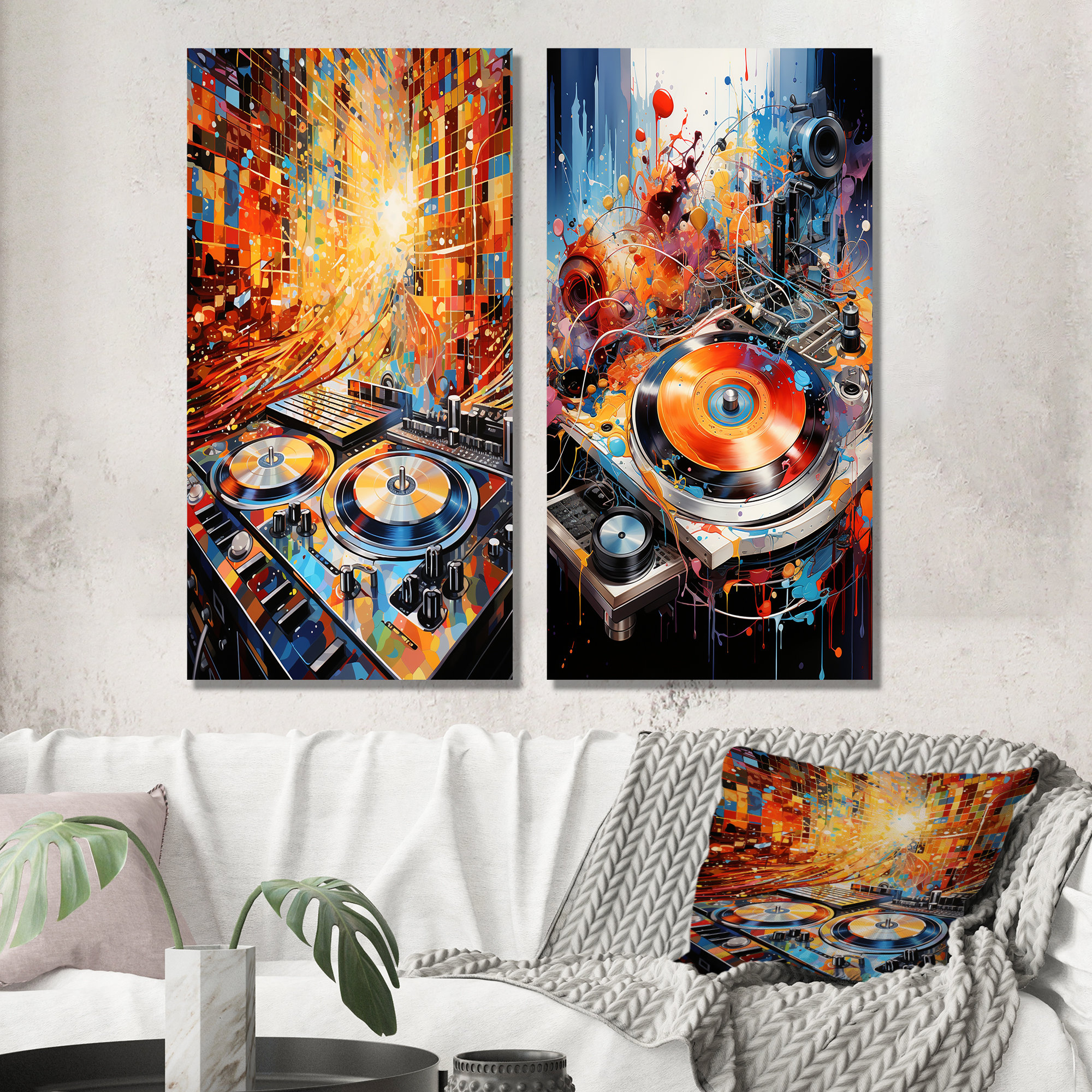 Ivy Bronx Multicolor Vinyl Turntables Brilliance I - Turntables & Boom ...