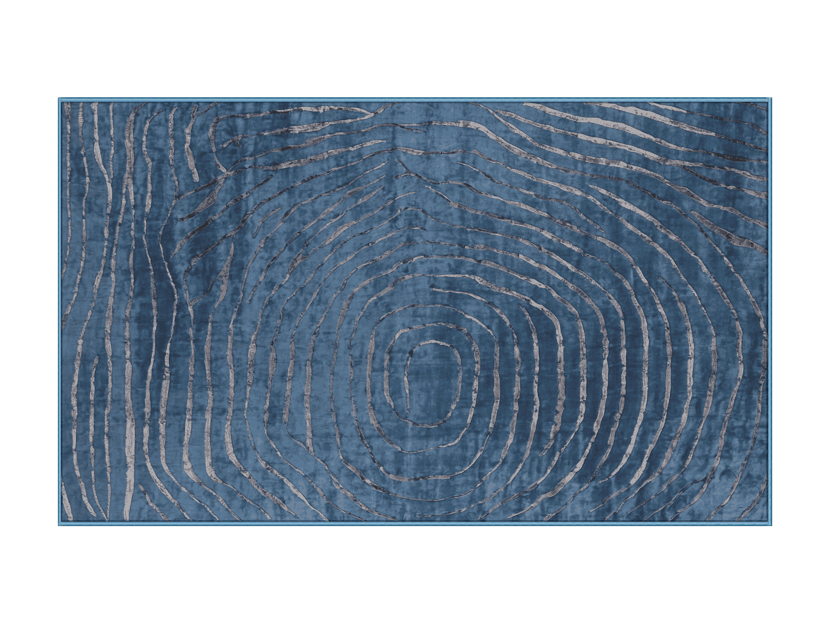 Wrought Studio™ Machine Washable Blue Area Rug | Wayfair
