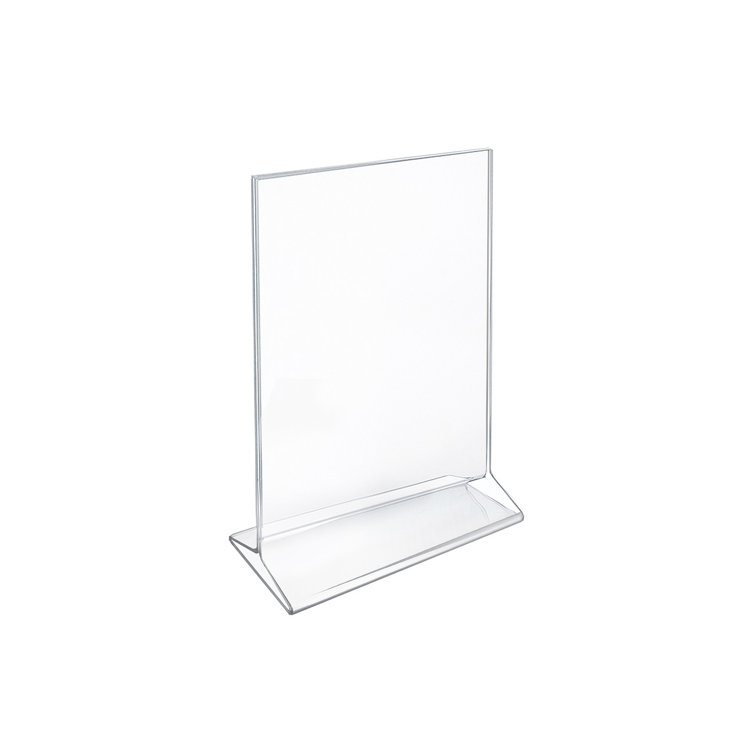 Azar Displays Top Loading Clear Acrylic T-Frame Sign Holder - Wayfair ...