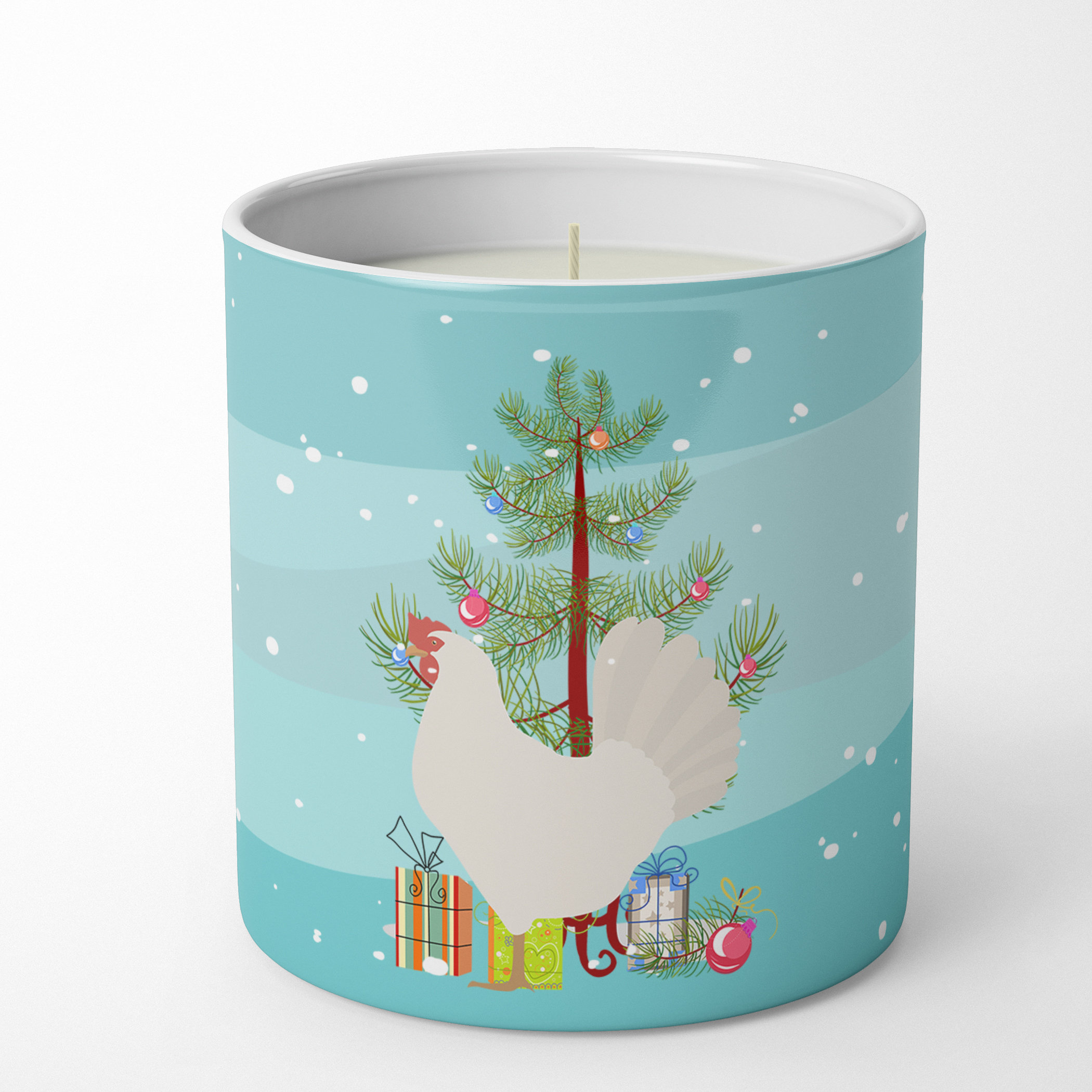 The Holiday Aisle® Leghorn Chicken Pine/Christmas Tree Scent Jar Candle ...
