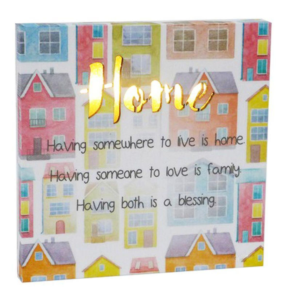 Trinx LED With Saying Home Block Sign - Wayfair Canada