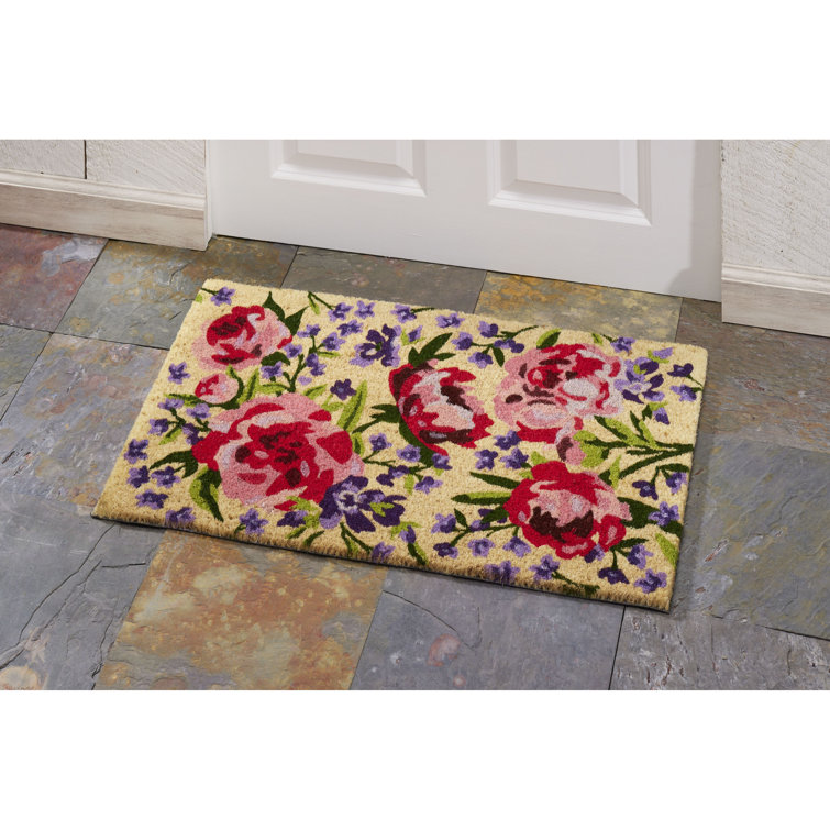 HFLT Floral Outdoor Doormat | Wayfair