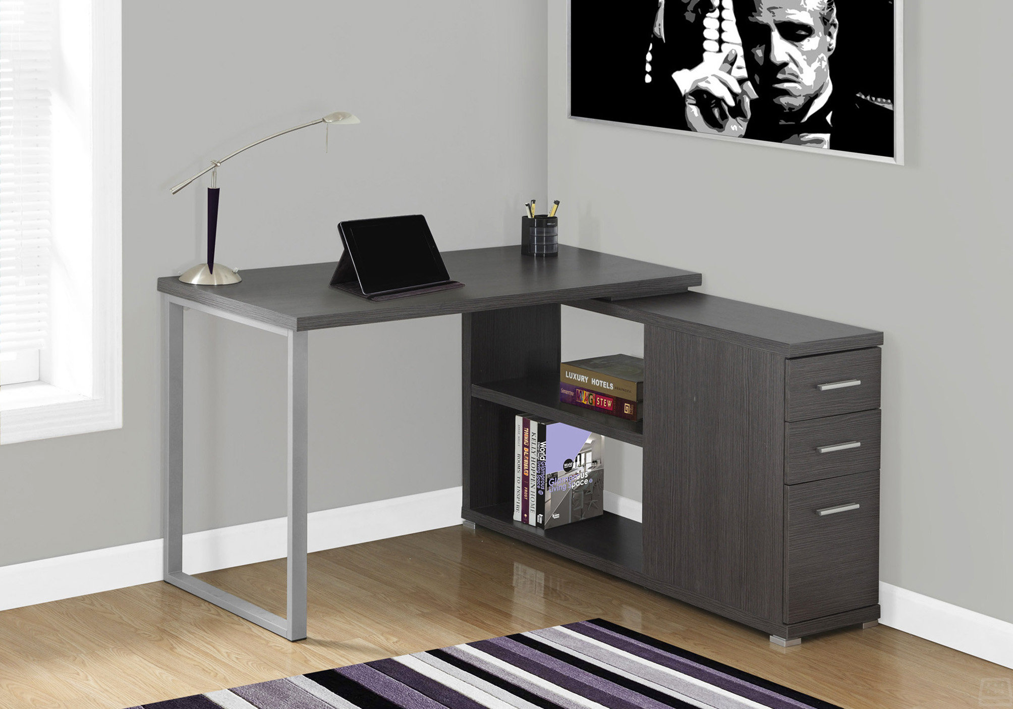 17 Stories Computer Desk, Home Office, Corner, Left, Right Set-Up ...