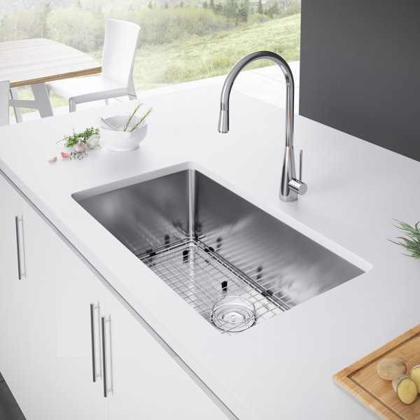 Exclusive Heritage Single Bowl Stainless Steel Kitchen Sink | Wayfair