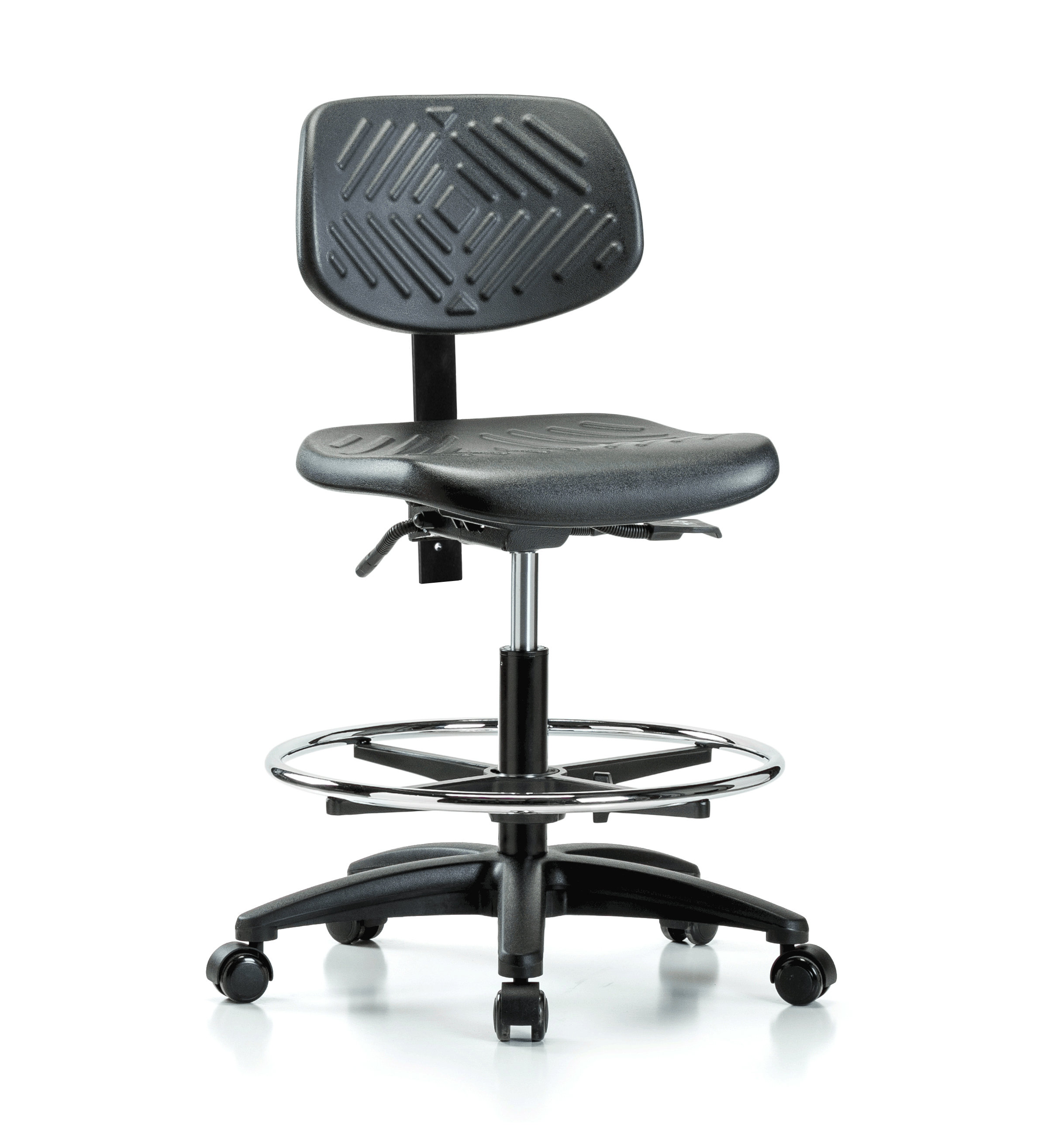 Perch Chairs & Stools PERCH Ergonomic Industrial Chair with Foot Ring ...