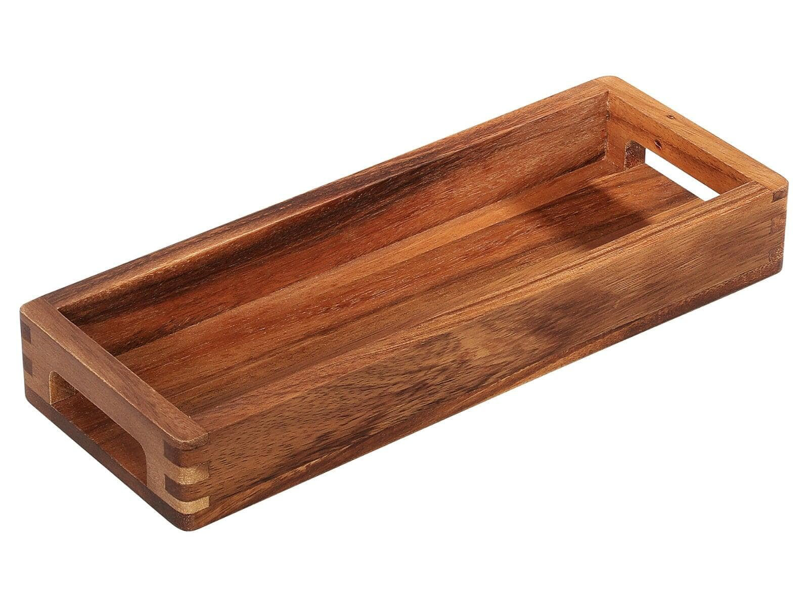 Loon Peak Wood Serving Tray, Acacia, rectangular, 15.8" x 5.9" x 1.8 ...