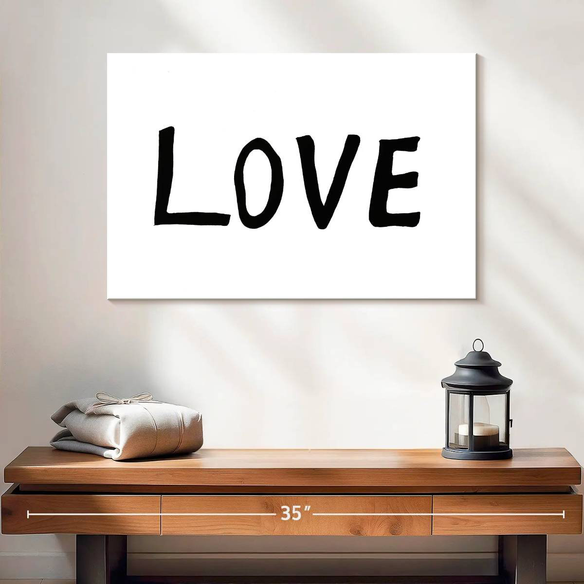 Trinx Kema Love BW Wall Sign | Wayfair