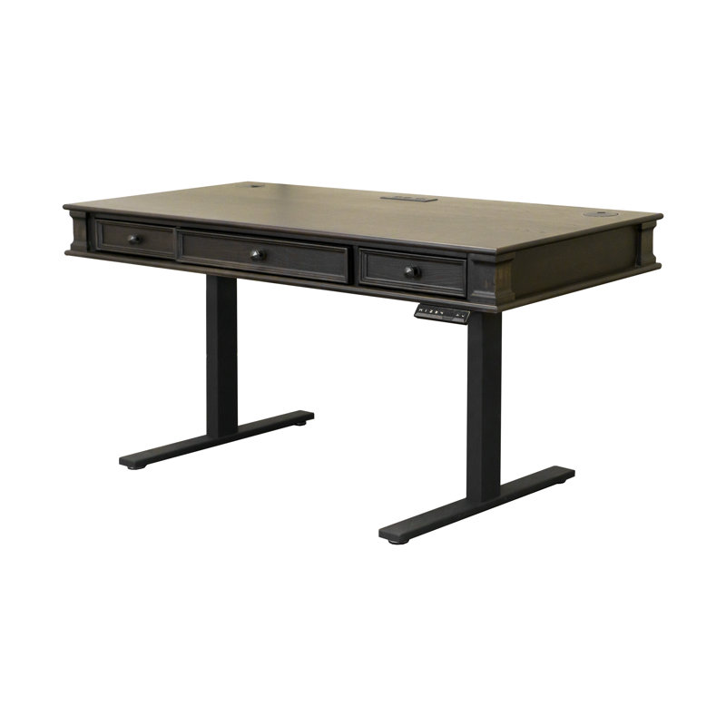 Wade Logan® Caisen Height Adjustable Standing Desk with Built in ...