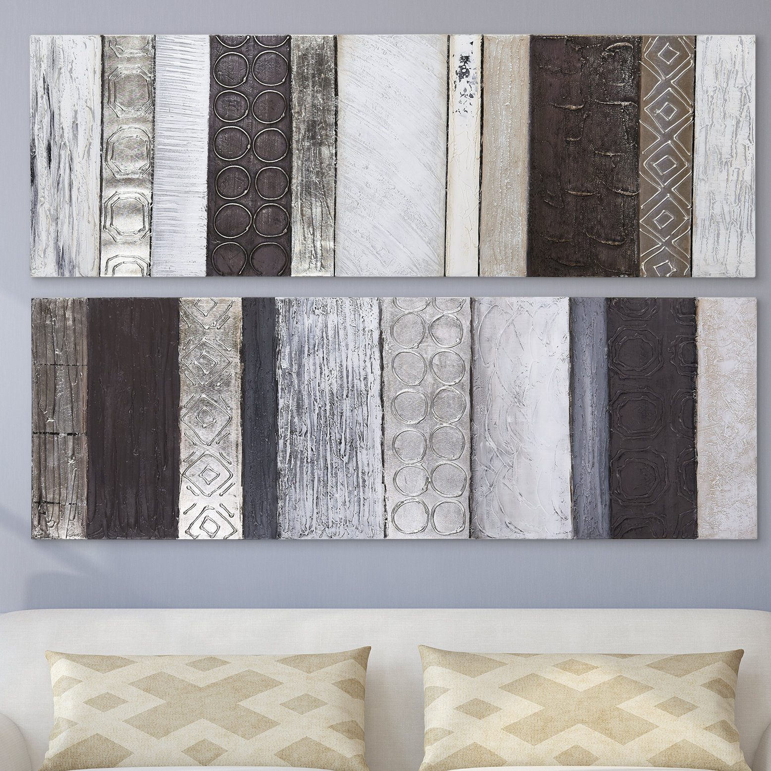 Red Barrel Studio Fluid and Topographic by Martin Edwards - 2 Piece ...