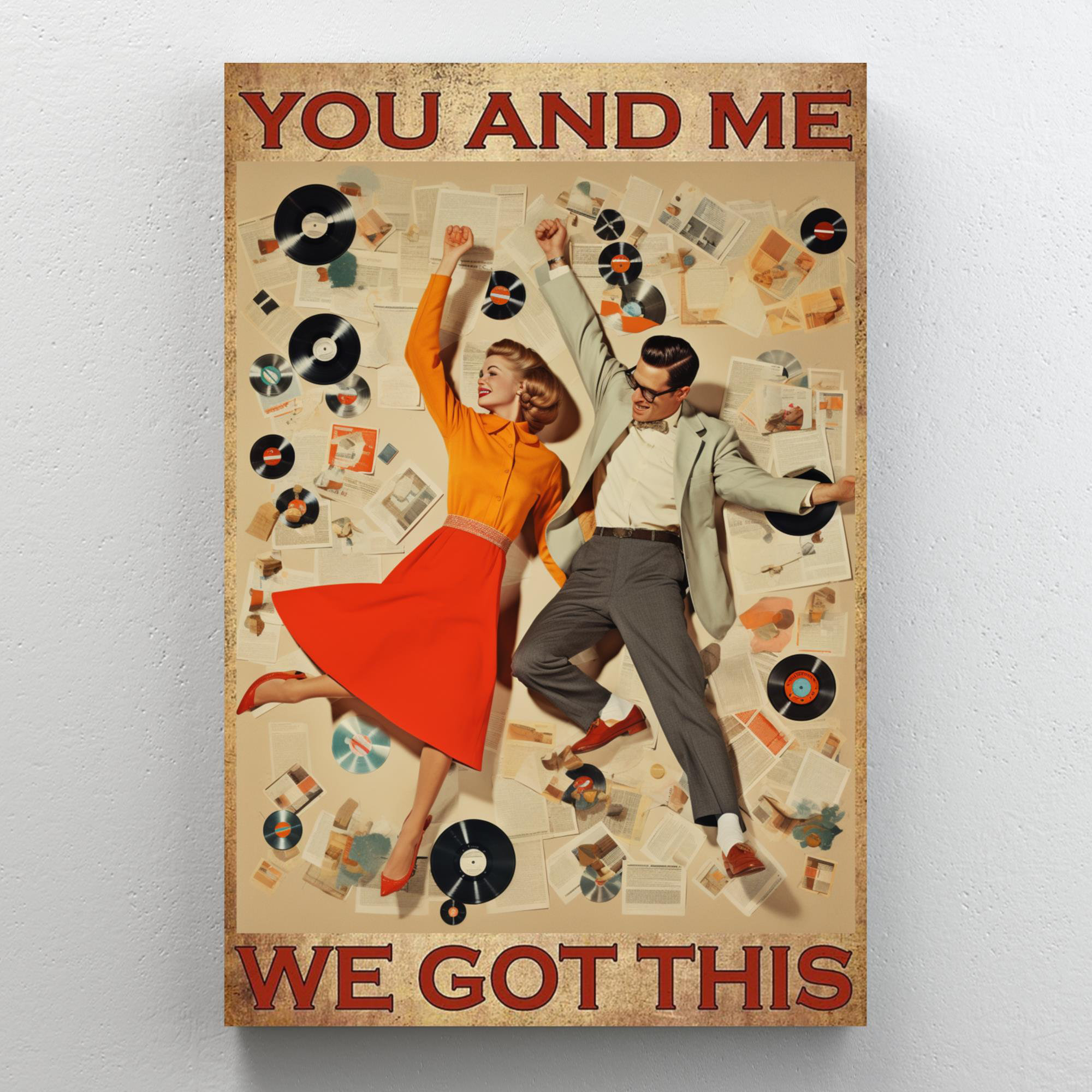 Trinx Music Couple We Got This - 1 Piece Rectangle Graphic Art Print On ...