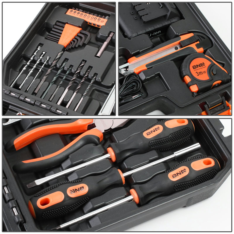 DNA Motoring 11" Portable Household Hand Tool Box & Reviews | Wayfair