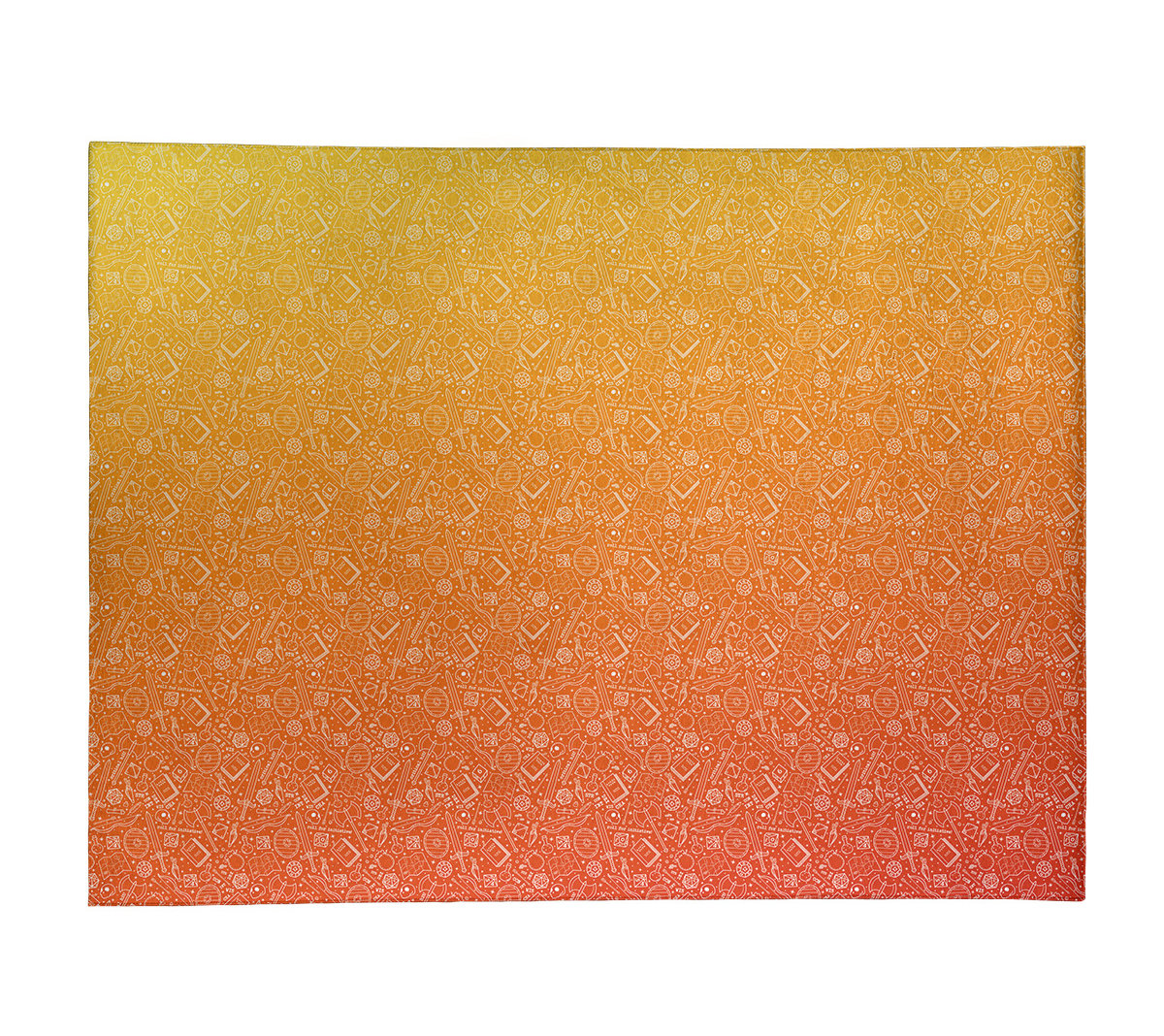 East Urban Home Ombre Yellow/Orange Area Rug | Wayfair