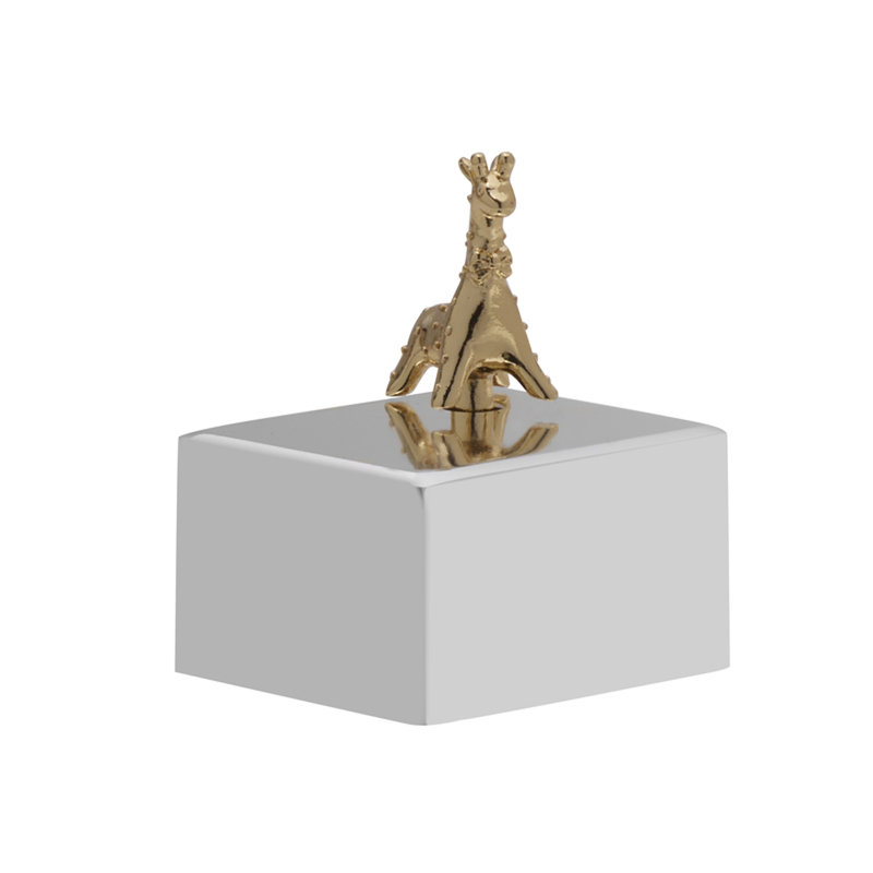Wallace Silver-Plated Zinc Alloy Golden Giraffe Music Box | Wayfair