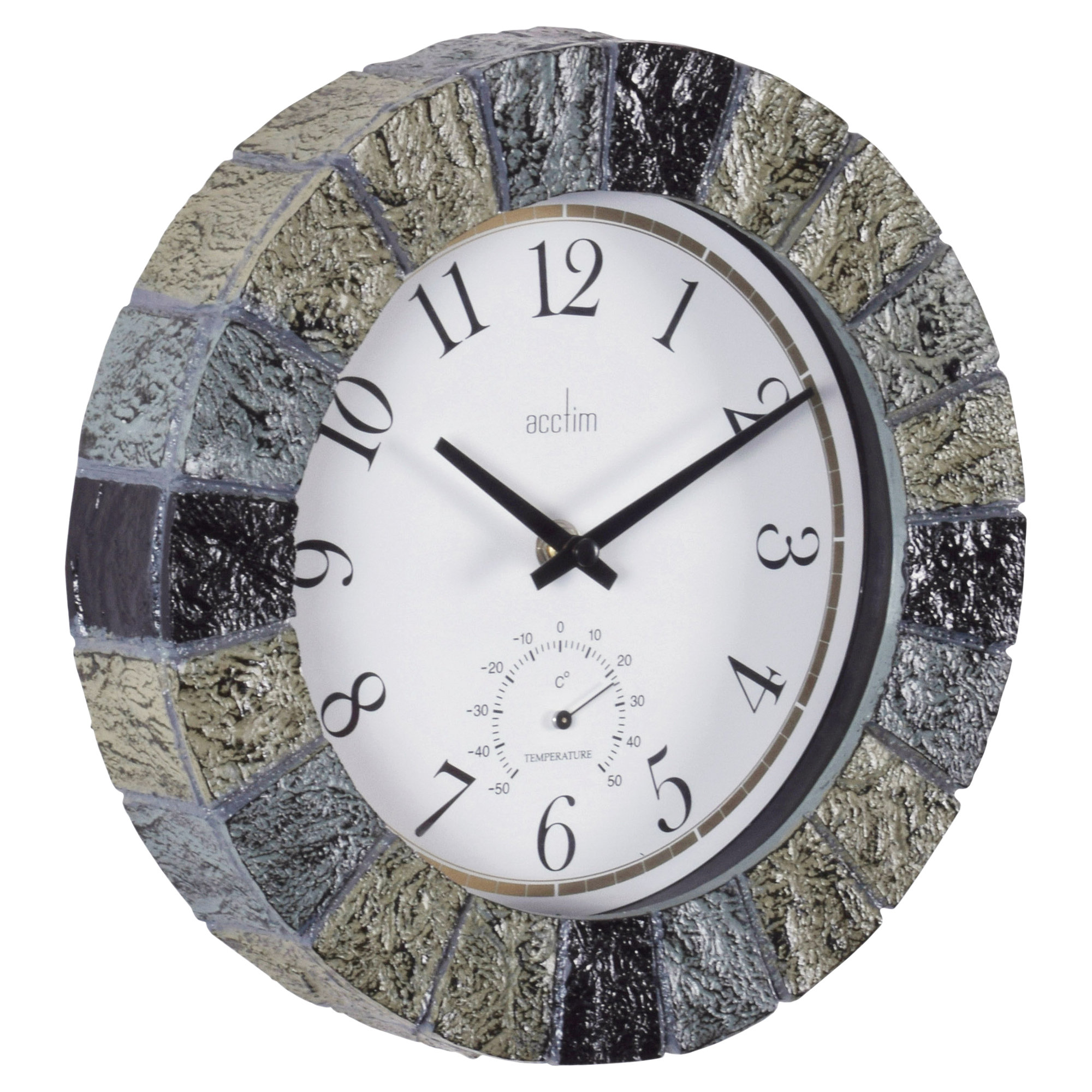 Acctim Bowfell Wall Clock Outdoor & Indoor Use Weatherproof Quartz ...