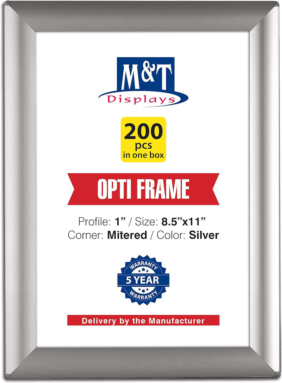 MT Displays Opti Snap Aluminum Profile Anti Glare Cover Poster | Wayfair