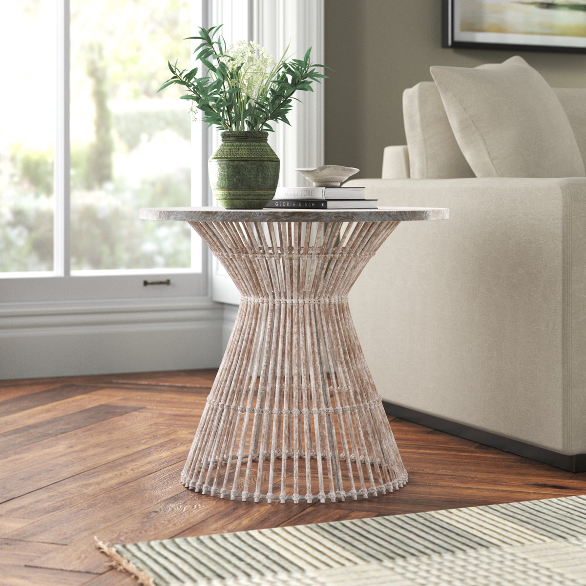 Joss & Main Angelo Solid Wood Pedestal End Table & Reviews | Wayfair