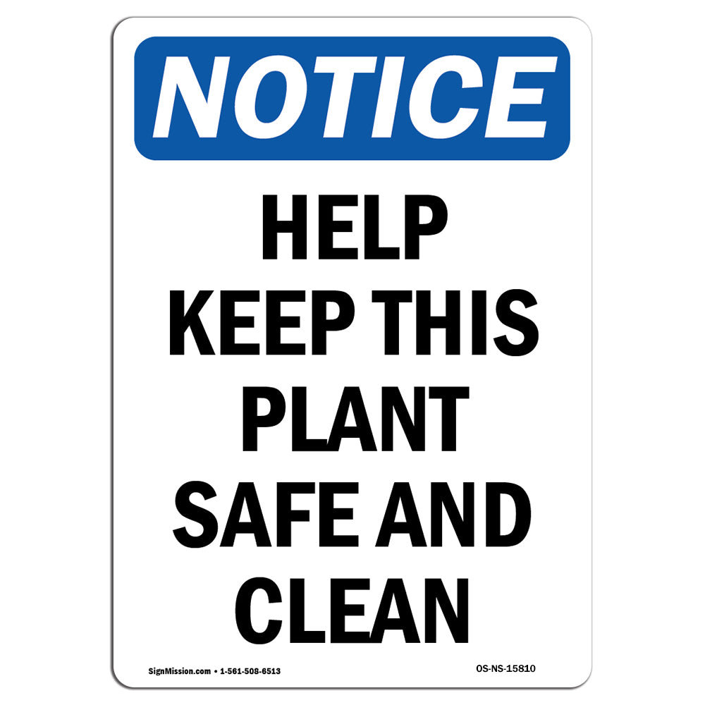 SignMission Help Keep This Plant Safe Sign | Wayfair