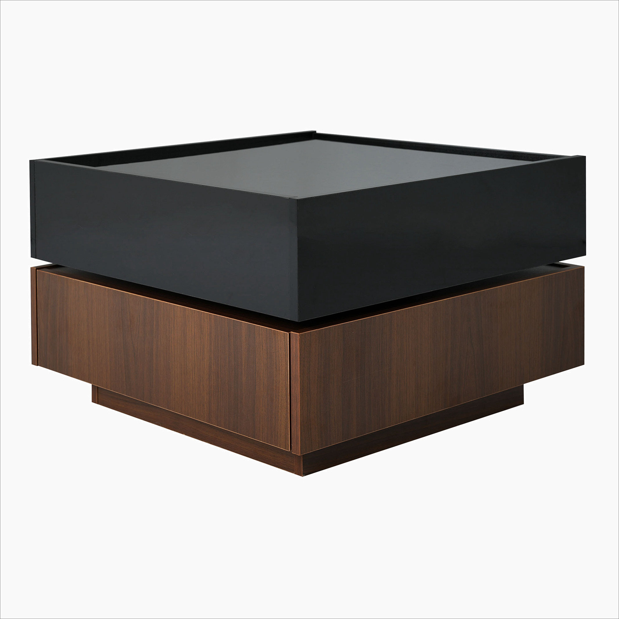 Hokku Designs Multi-functional Square 360°Rotating Coffee Table with 2 ...