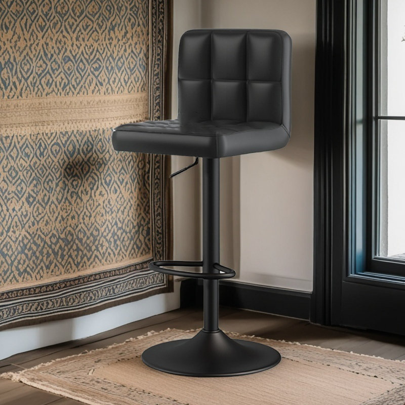 VICABY Light luxury height-adjustable rotating bar stool - Wayfair Canada