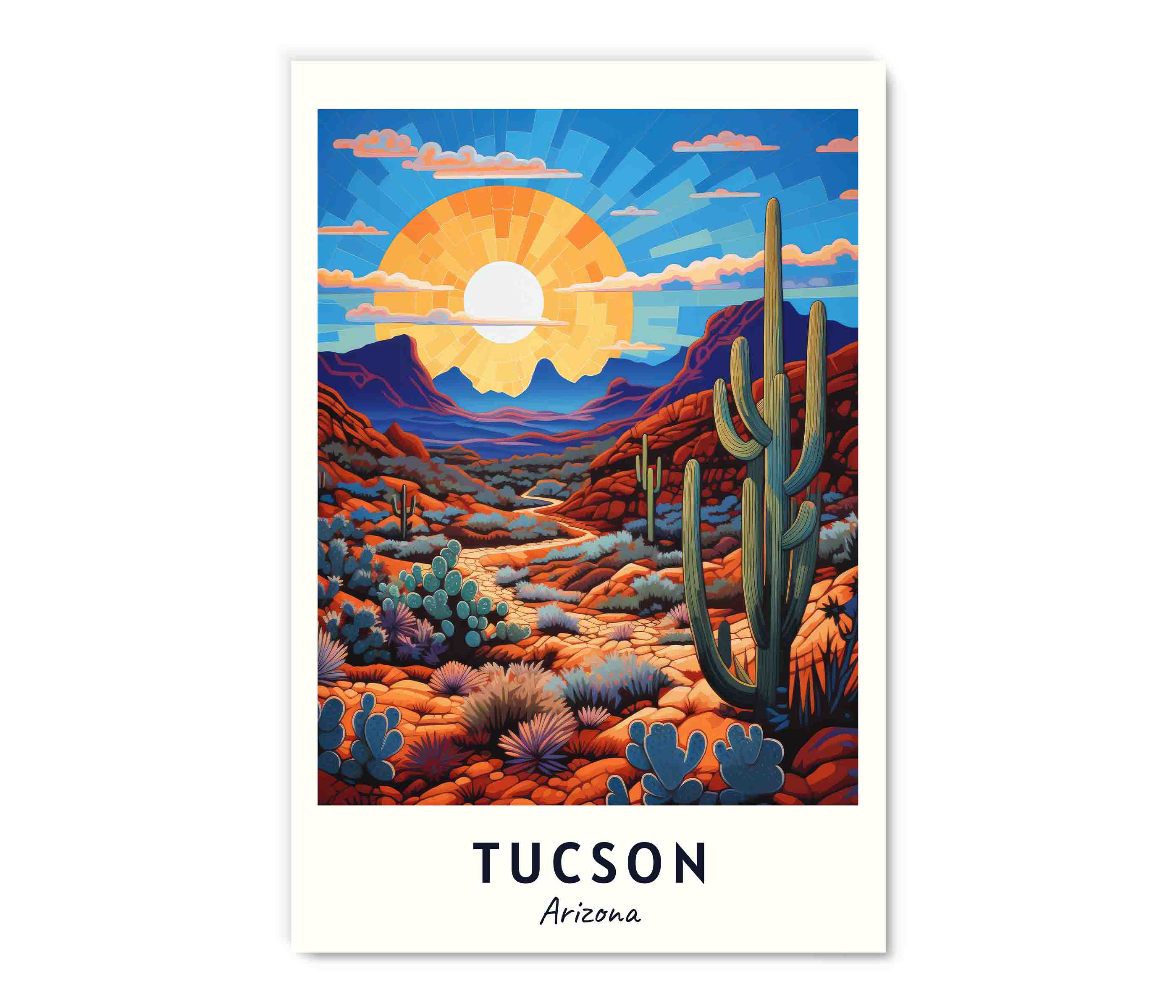 Union Rustic Tucson Arizona On Plastic/Acrylic Print | Wayfair