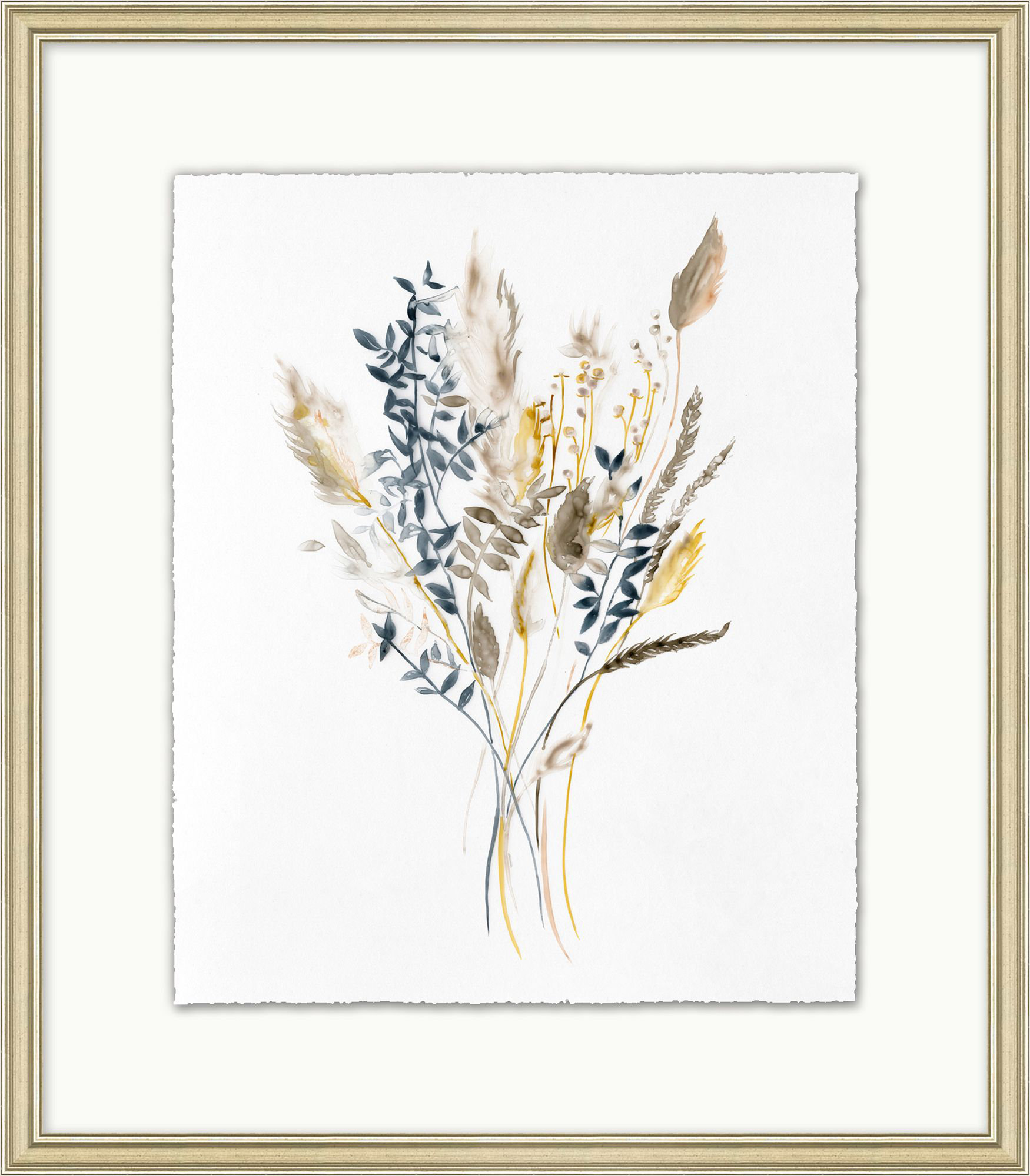 Wendover Art Group Pampas Posy 1 - Single Picture Frame Print | Wayfair