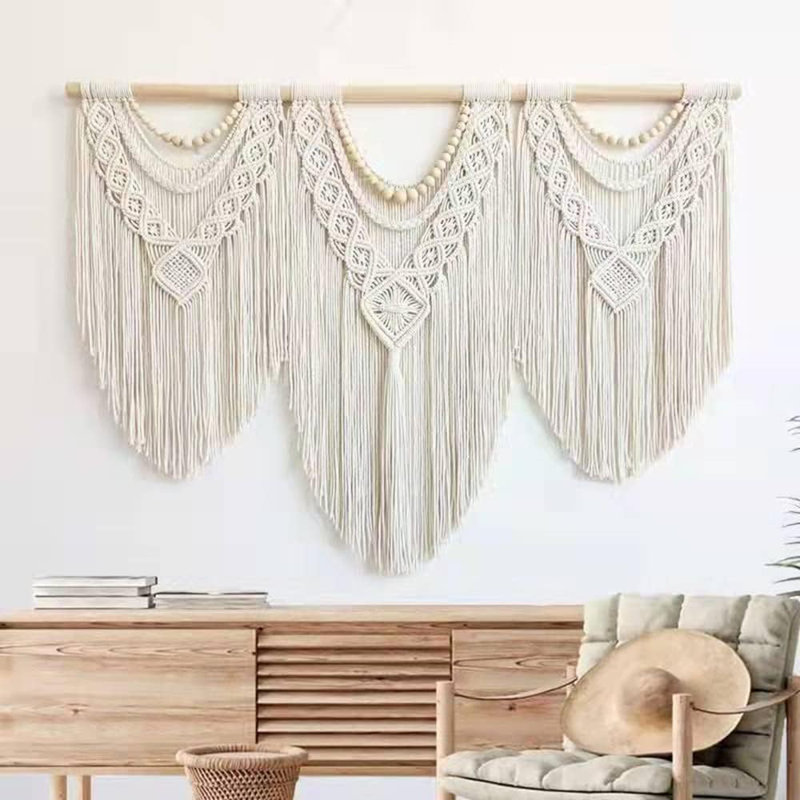 Dakota Fields Tapestry Macrame Wall Decor Art, Handmade Woven Tapestry ...