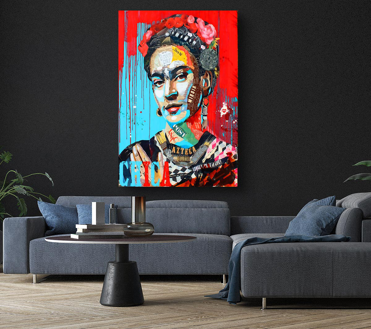 Langley Street Frida Frida Kahlo Red - Wrapped Canvas Graphic Art ...