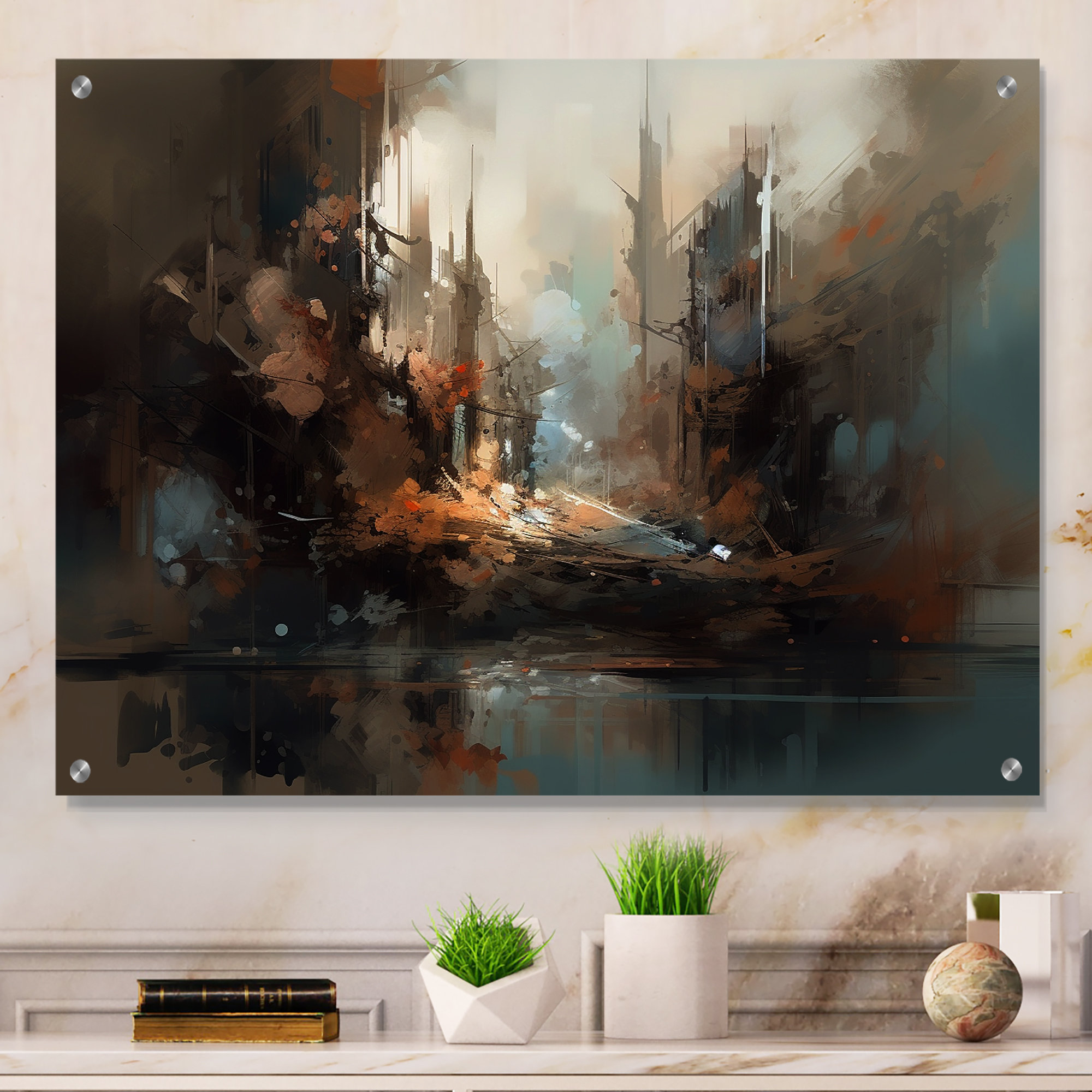 Ivy Bronx Abstract Delicate Brushstroke Painting V - Abstract Painting ...