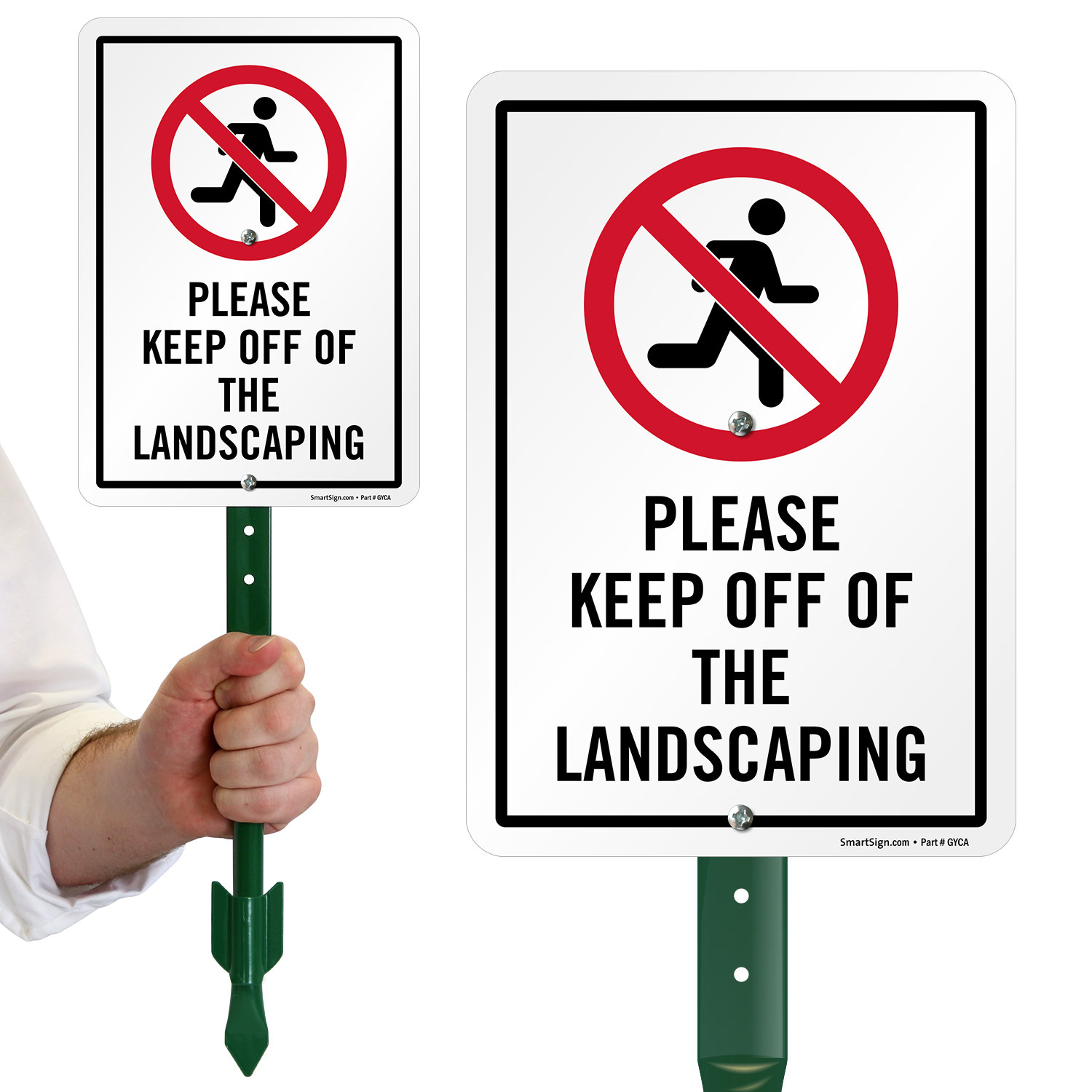 SmartSign Please Keep off of the Landscaping Sign and Stake Kit | Wayfair