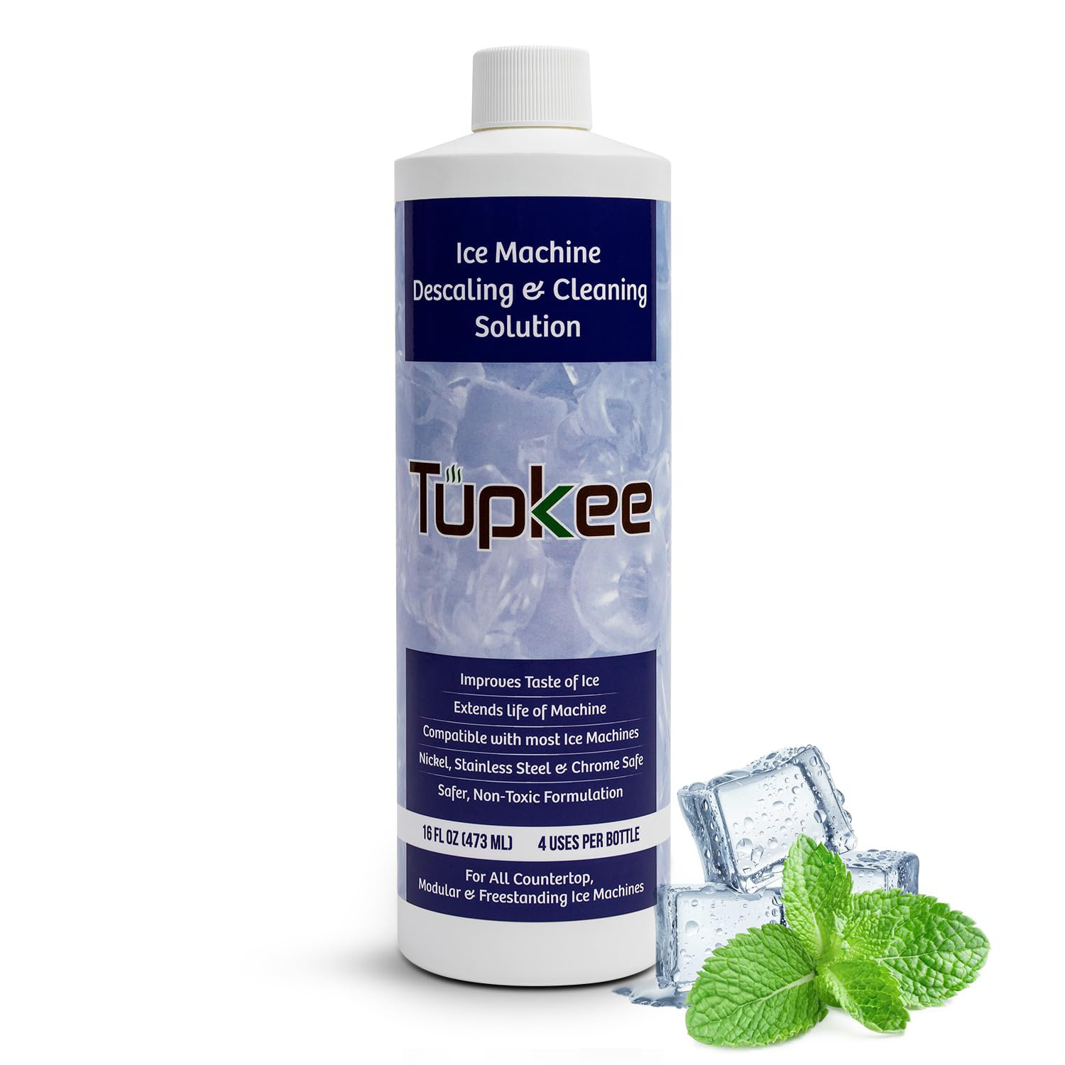 Tupkee Ice Machine Cleaner And Descaler - 16 Fl Oz, Nickel Safe Ice ...