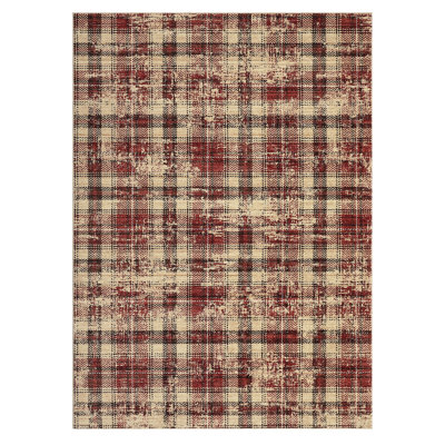 August Grove® Machine Washable Rug Gingham Non-Slip Modern Rug for ...
