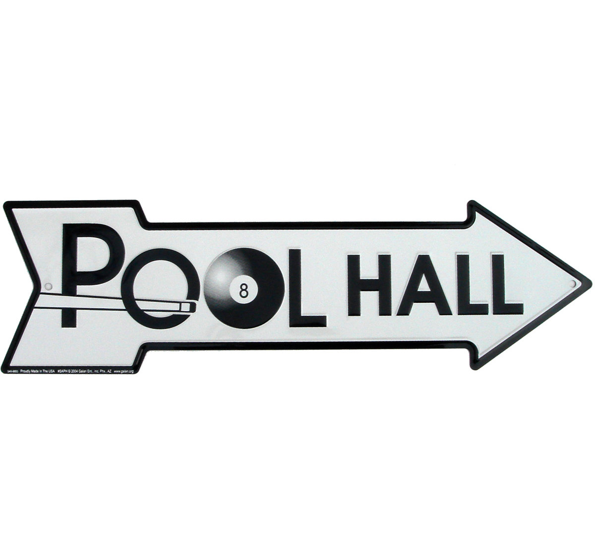 Treasure Gurus Pool Hall Arrow - Billiards Room Tin Sign & Reviews ...