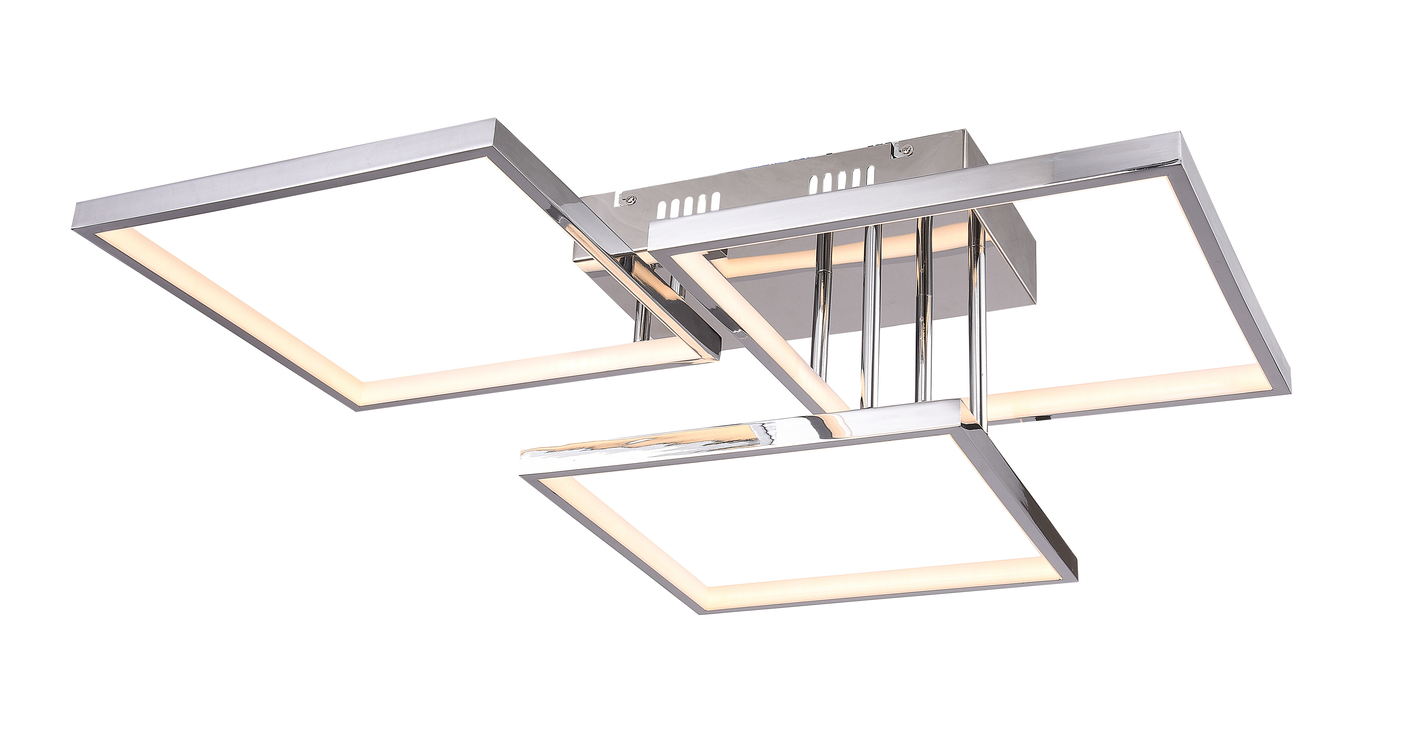 Orren Ellis Dement Silver Cluster Square LED Flush Mount | Wayfair