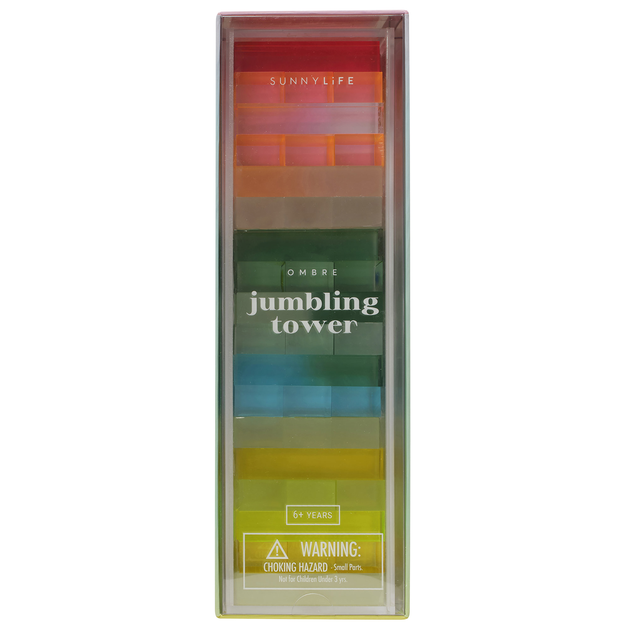 Sunnylife: Lucite Jumbling Tower - Ombre Sherbert - Classic Stacking ...