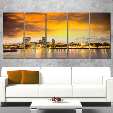 DesignArt Modern & Contemporary On Canvas 5 Pieces Print | Wayfair