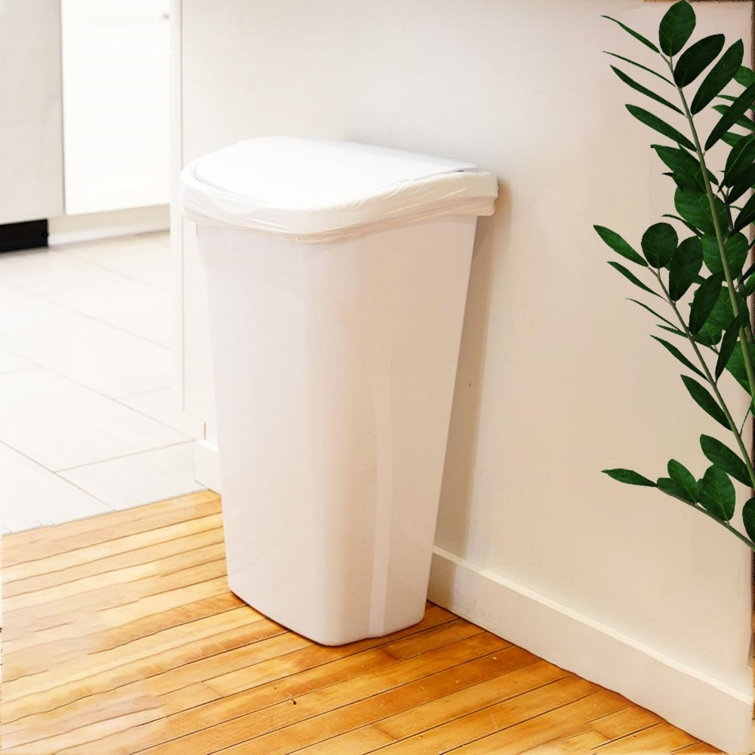 NIHAISHI Plastic Swing Top Trash Can ( 10 Gallons ) | Wayfair