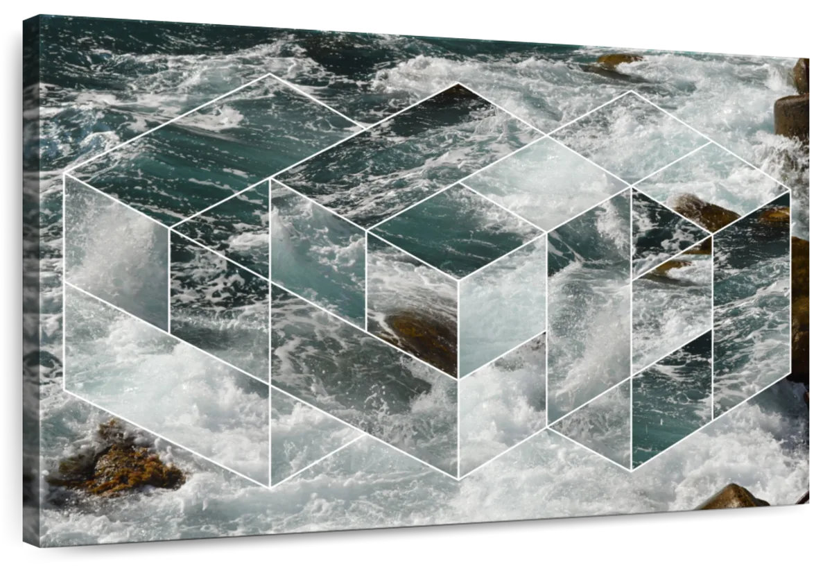 Beachcrest Home™ Gillard Ocean Geometry | Wayfair