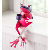Plow & Hearth Tea Sipping Frog Garden Art & Reviews | Wayfair