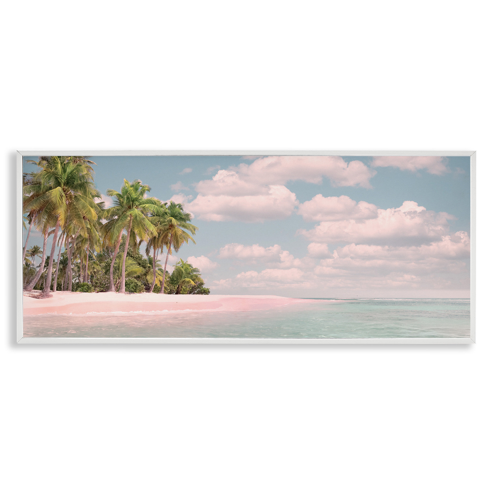 Stupell Industries Clear Water Tropical Beach Coast Sun Bleached ...