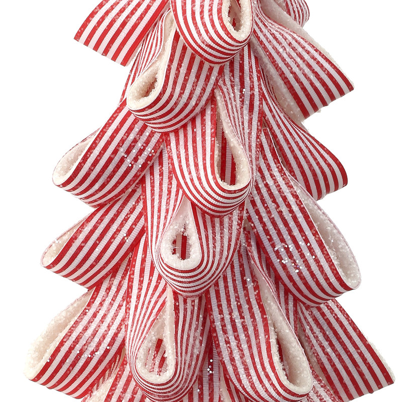 The Holiday Aisle® Iced Peppermint Candy Ribbon Tree | Wayfair