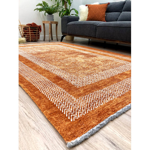 Cotton Orange Area Rugs You'll Love | Wayfair