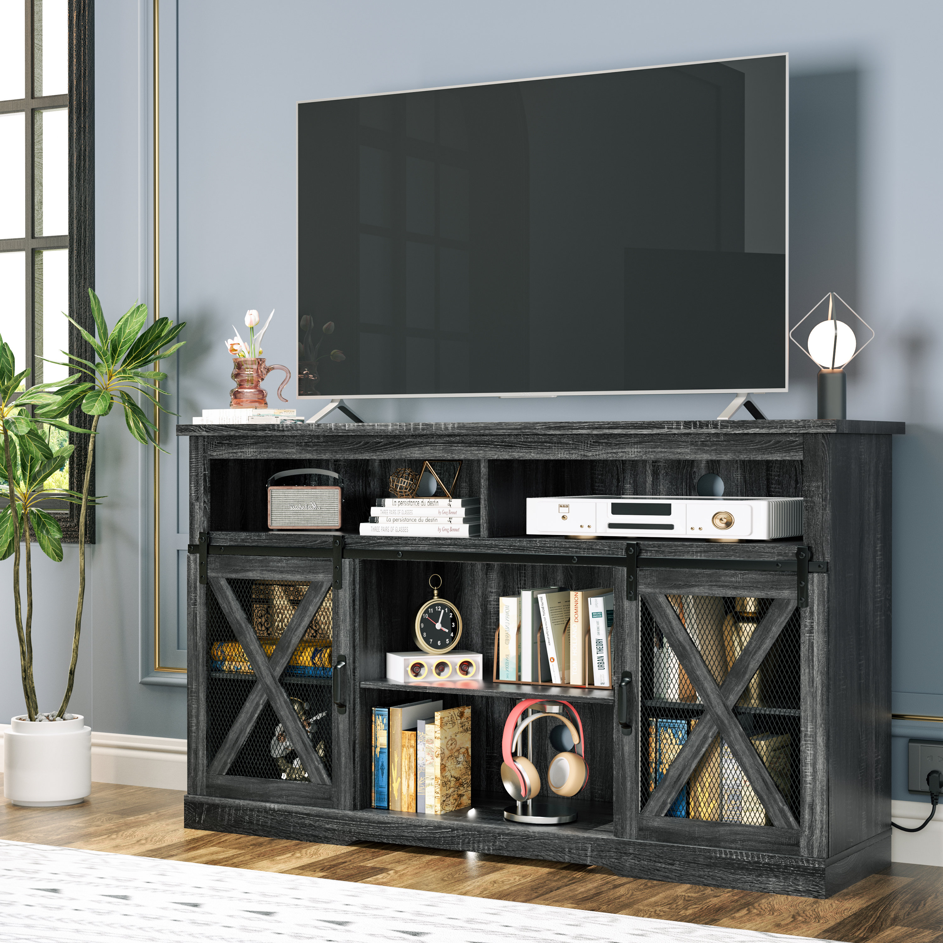 Gracie Oaks Farmhouse Tv Stand For 65 Inch Tv - Wayfair Canada