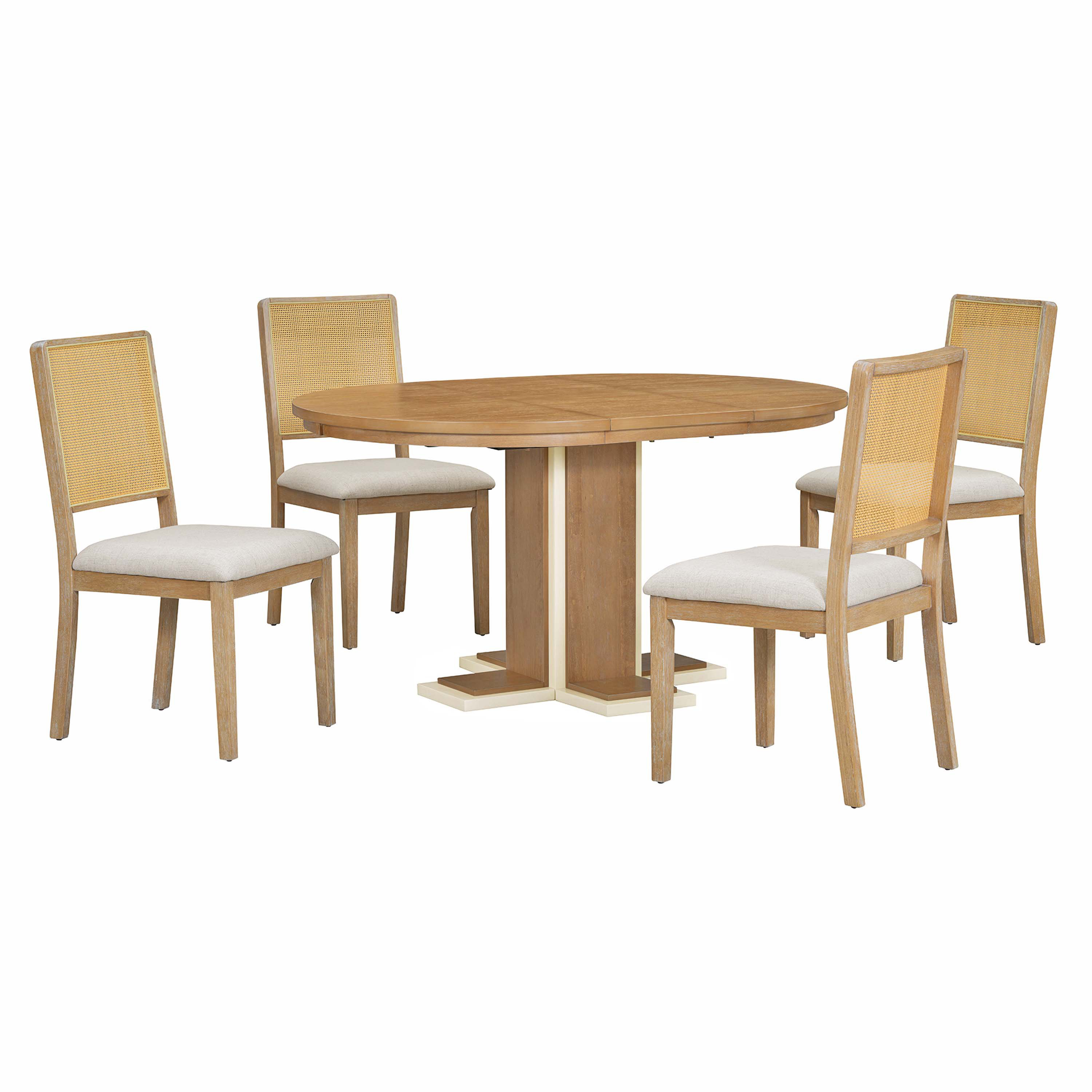 Red Barrel Studio Ensemble de table de salle à manger ronde pour 4 ...