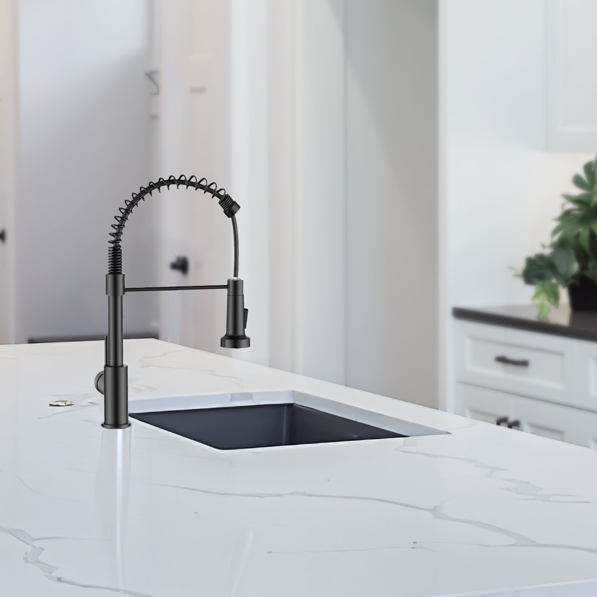 Blue Elephant Pull Down Spray Single Lever Kitchen Tap & Reviews ...