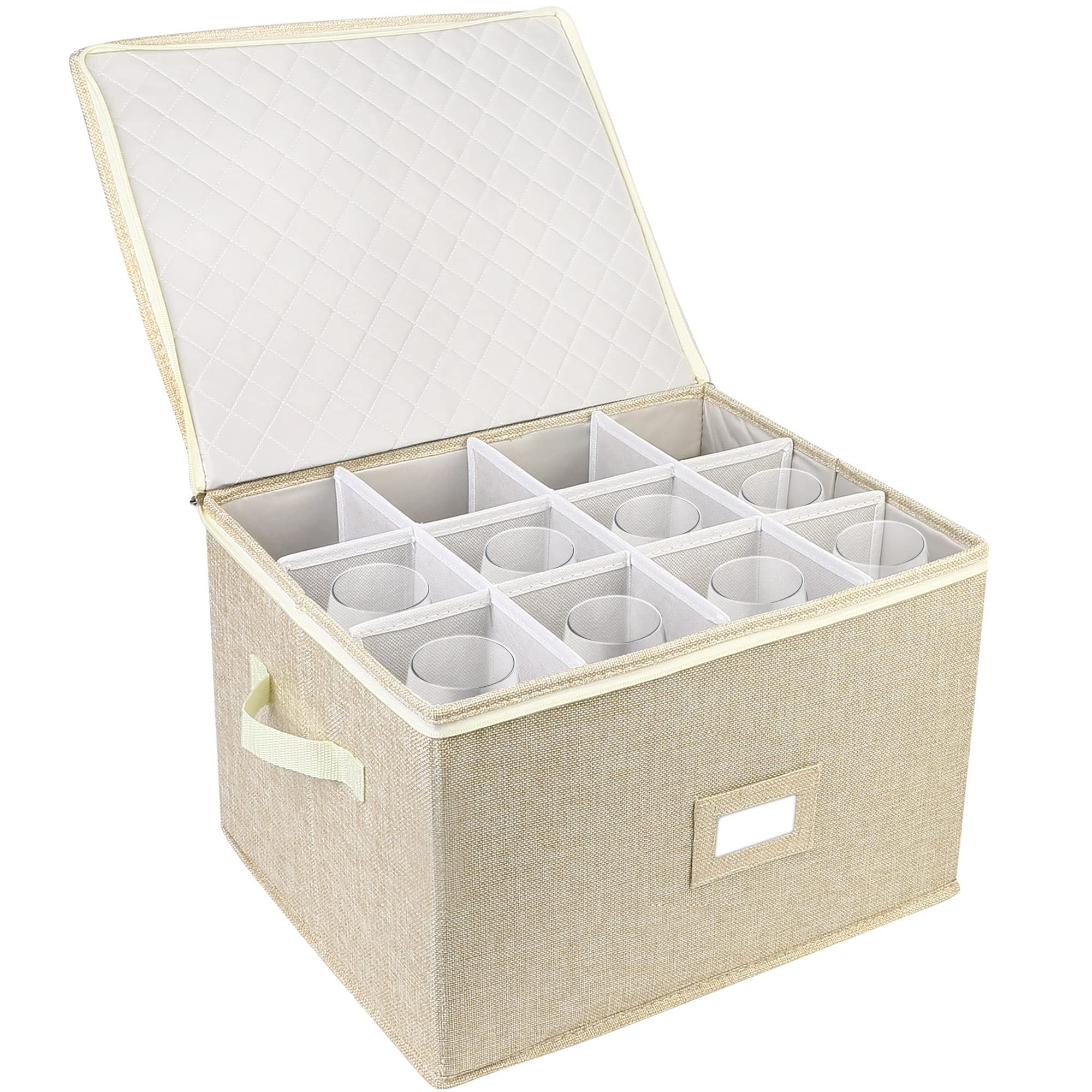 Rebrilliant Stemware Storage Container For Moving, Hard Shell ...