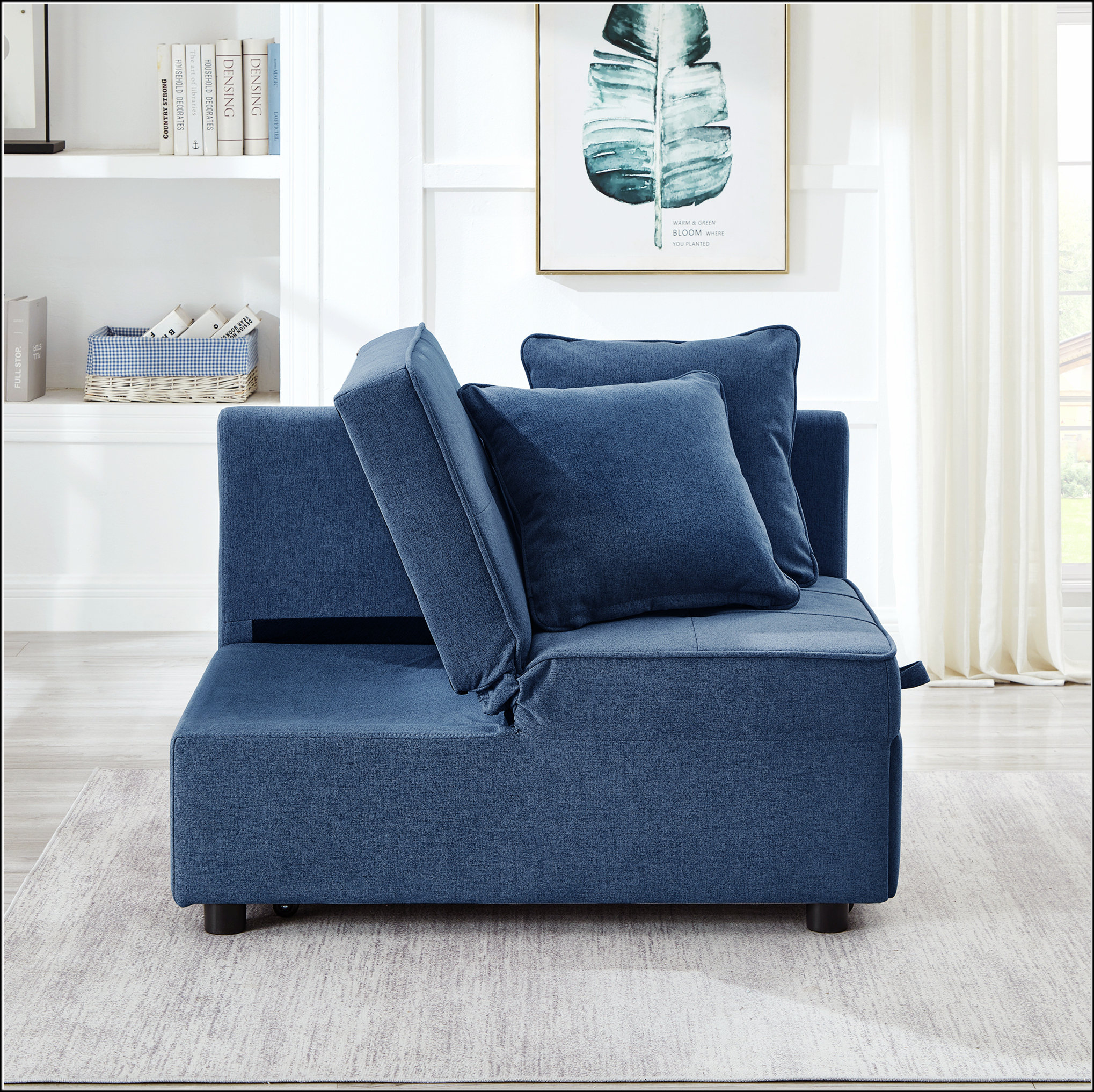 Ebern Designs Chair Bed 4 in 1 Convertible Recliner Couch Sleeper Sofa ...