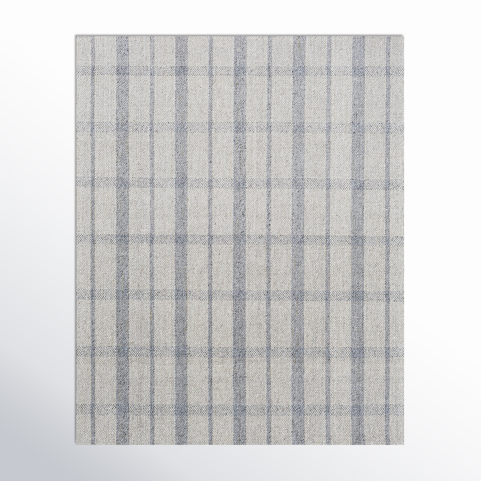 Joss & Main Louisa Plaid Handmade Flatweave Light Gray/Oatmeal/Gray ...