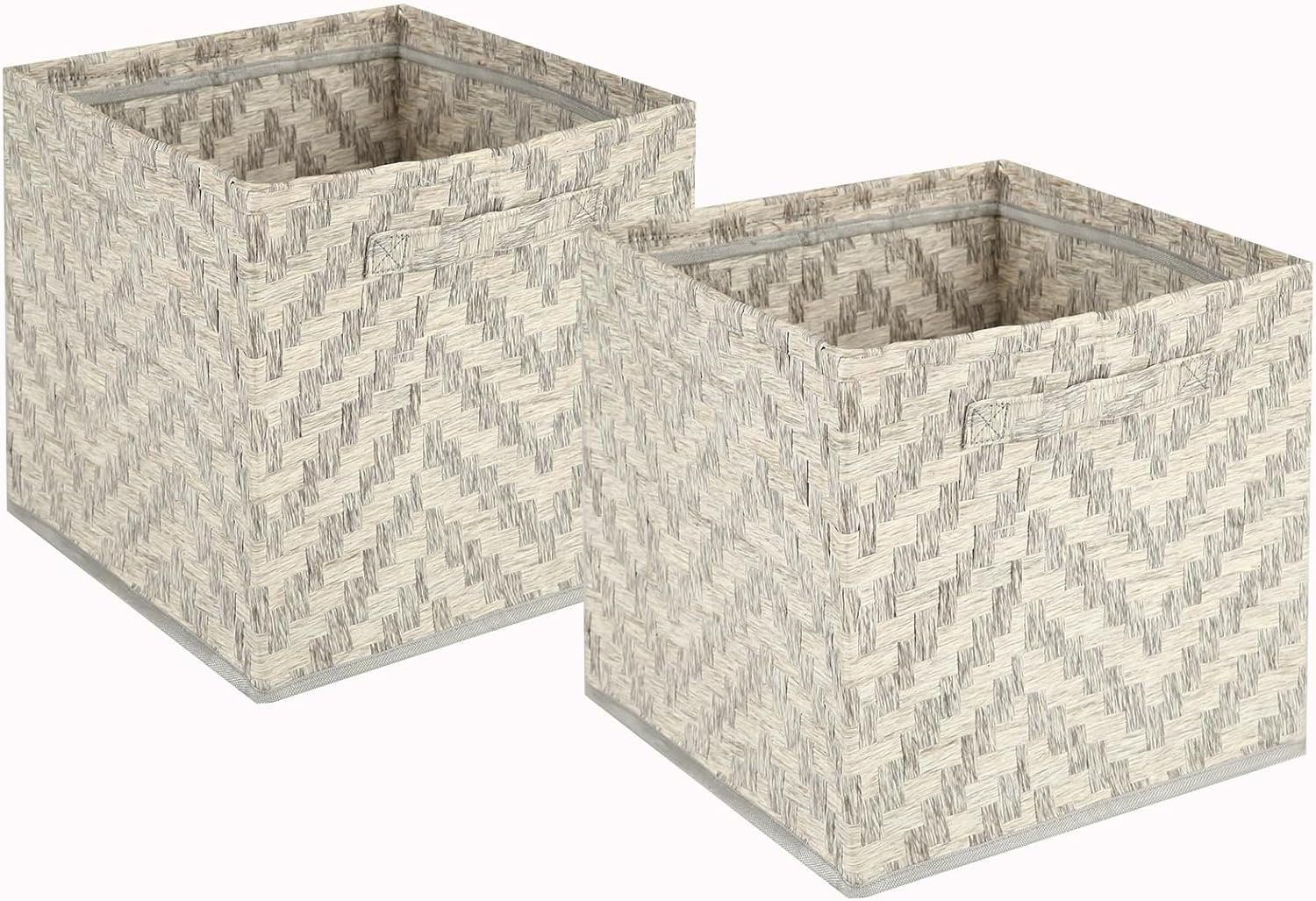 Latitude Run® Handwoven Storage Cubes For Shelves | Wayfair